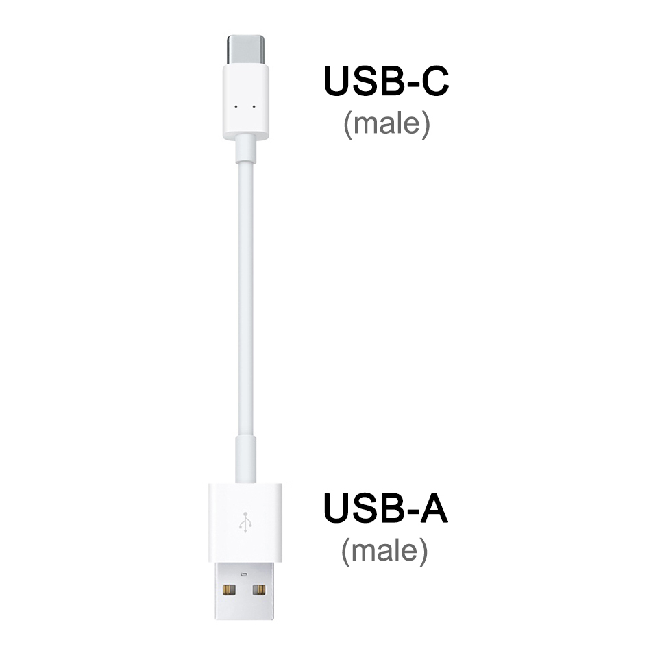 USB Type-C to USB 2.0 Charging Cable (White)