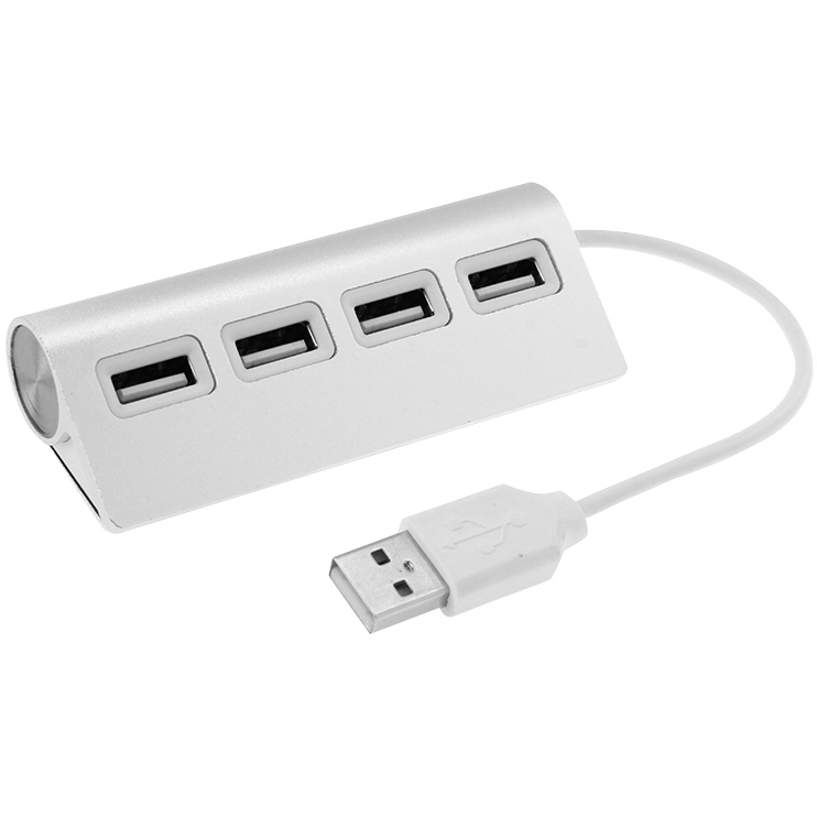Aluminium (4-Port) High Speed Data Transfer USB 2.0 Hub