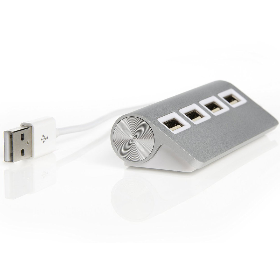 Aluminium (4-Port) High Speed Data Transfer USB 2.0 Hub