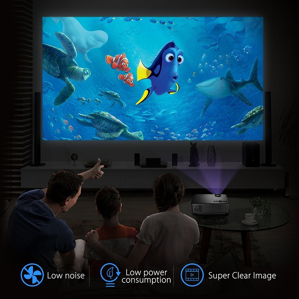 SD50+ HD Home Theatre Cinema & Portable LCD LED Projector