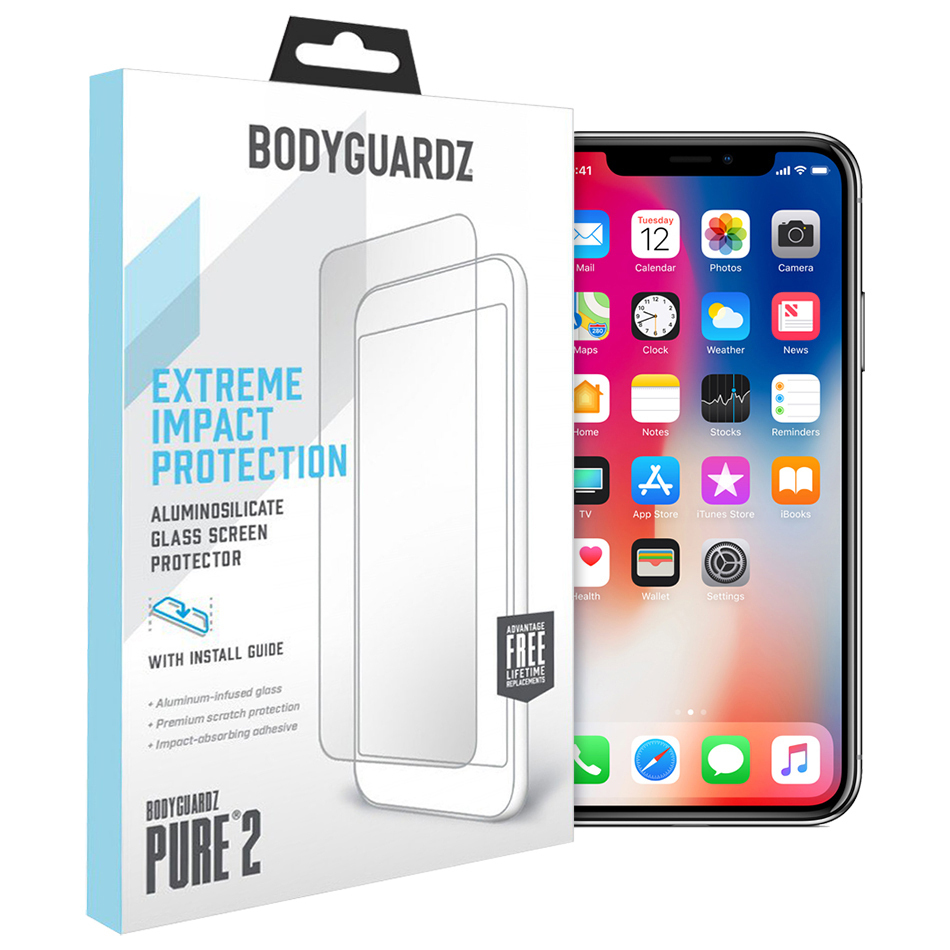 BodyGuardz Tempered Glass Screen Protector - Apple iPhone Xs