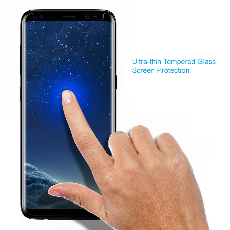 BodyGuardz Pure Arc Glass Screen Protector - Samsung Galaxy S8