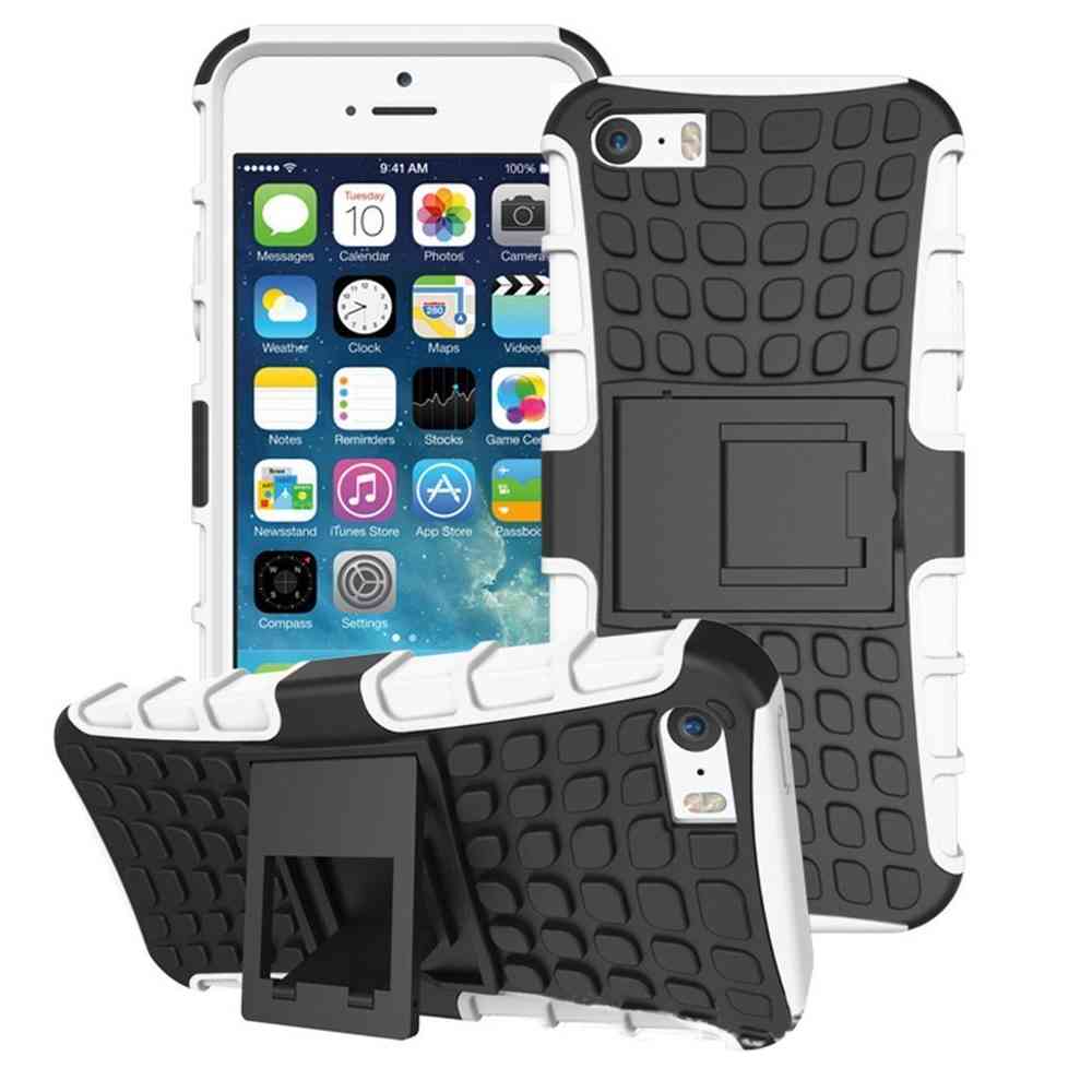 Rugged Tough Case for Apple iPhone SE / 5s (White)