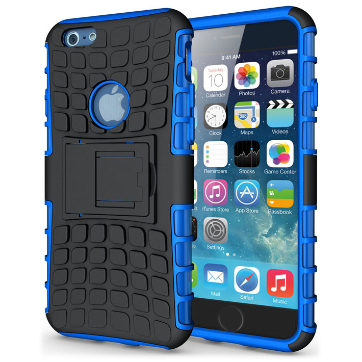 Rugged Tough Shockproof Case - Apple iPhone 6s (Blue)