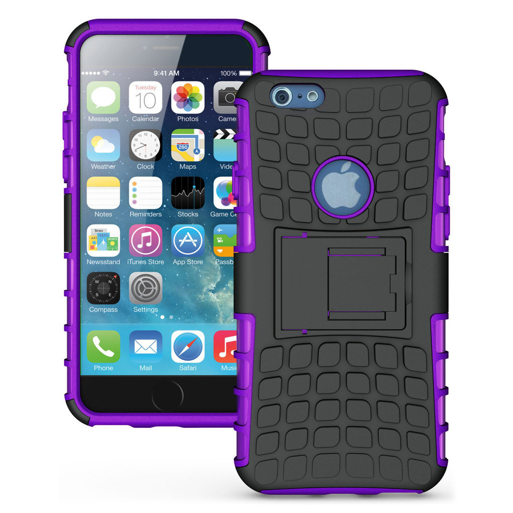 Rugged Tough Shockproof Case for Apple iPhone 6s (Purple) Rugged Tough Shockproof Case for Apple iPhone 6s (Purple)