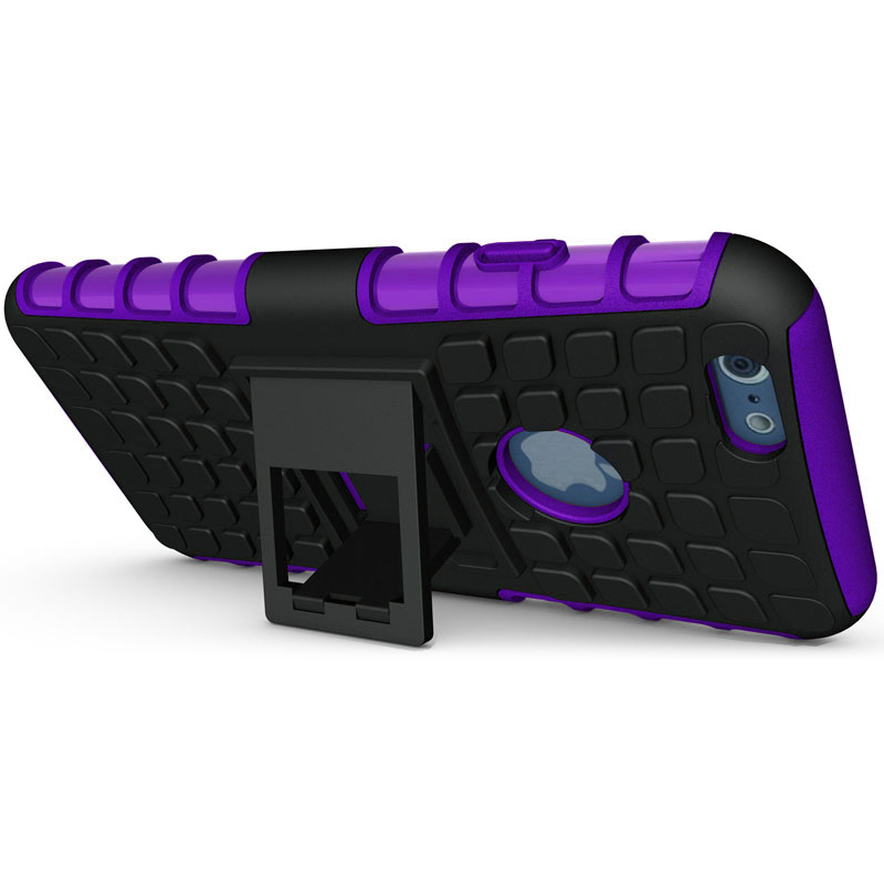 Rugged Tough Shockproof Case for Apple iPhone 6s (Purple)