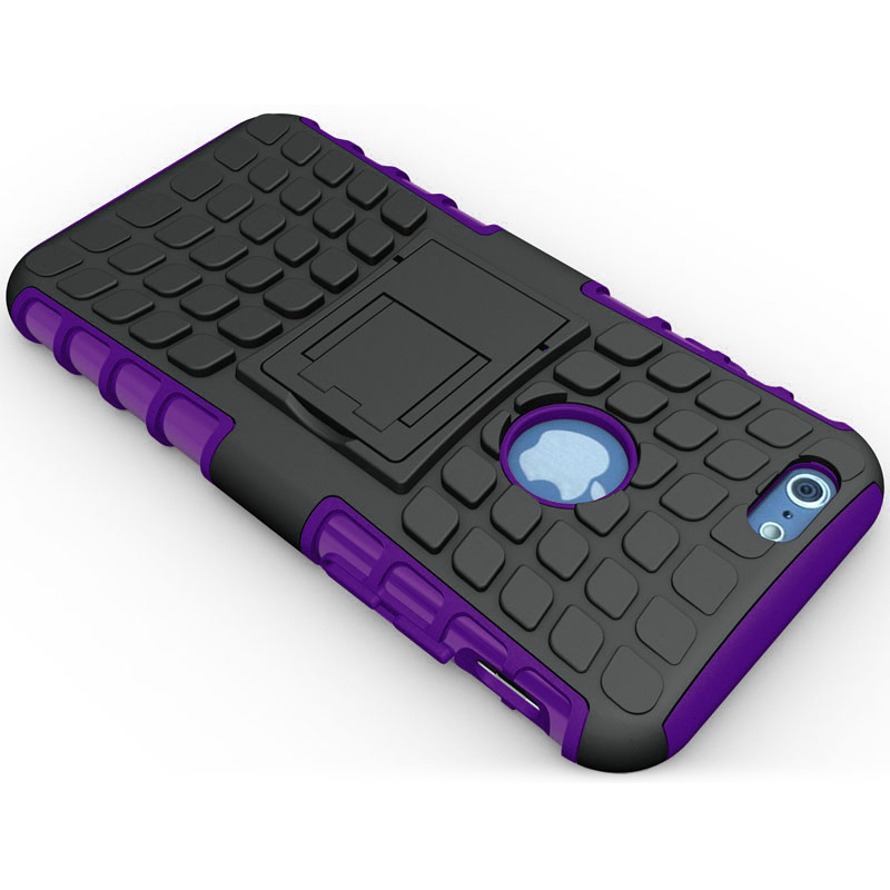 Rugged Tough Shockproof Case for Apple iPhone 6s (Purple)