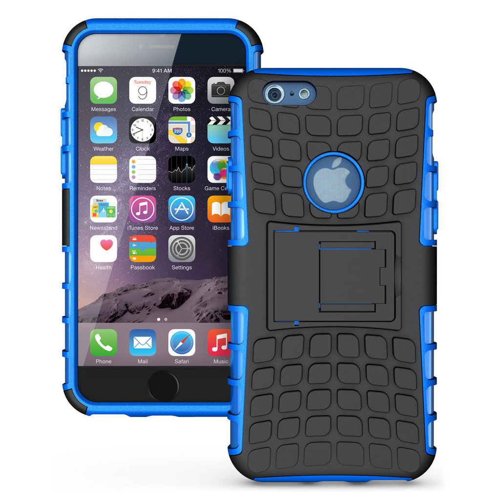 Tough Rugged Shockproof Case - Apple iPhone 6s Plus (Blue)