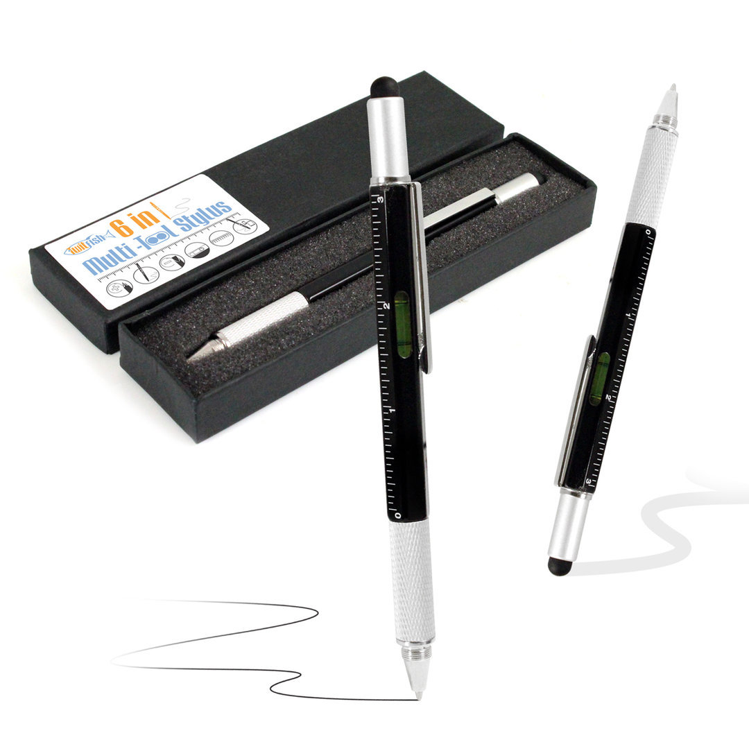 TwitFish 6-in-1 Stylus Pen Multi Tool Set