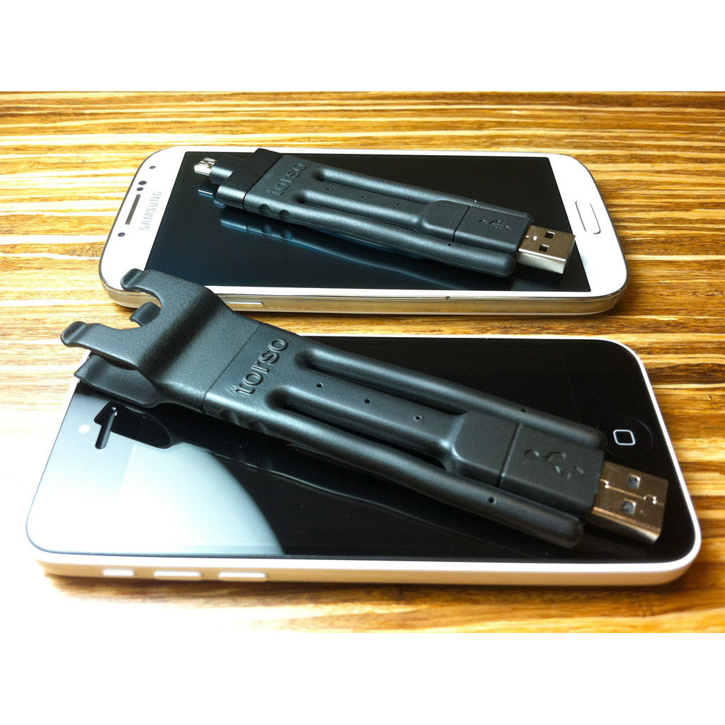 Torso Bendable Tripod Micro USB Charging Cable