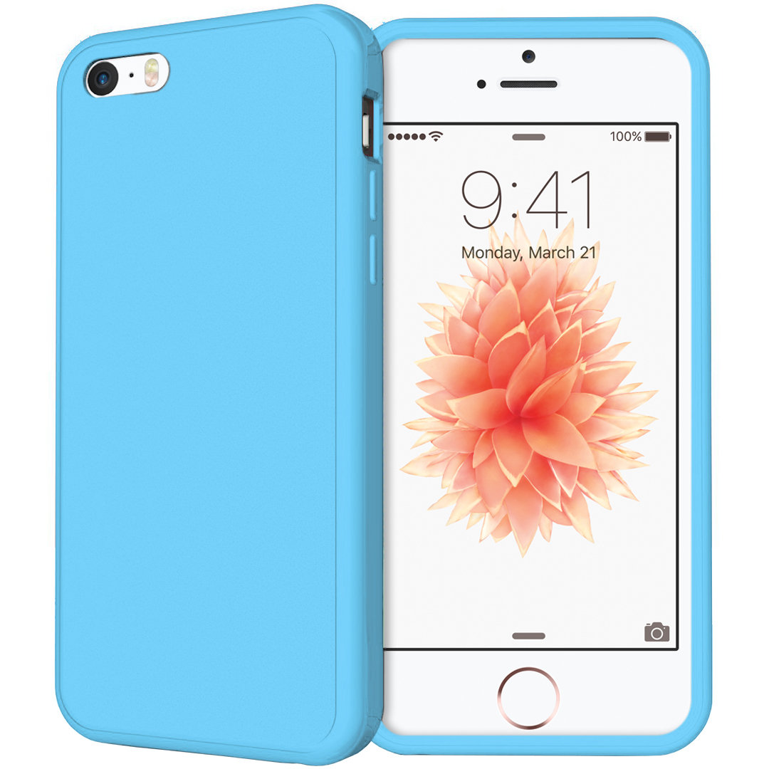 Flexi Gel Case for Apple iPhone SE / 5s / 5c (Sky Blue)
