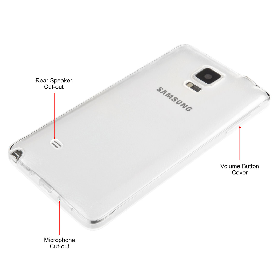 Flexi Slim Gel Case for Samsung Galaxy Note 4 (Clear)