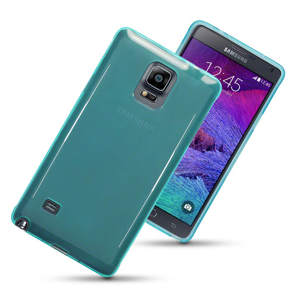 Flexi Gel Case for Samsung Galaxy Note 4 (Smoke Blue)