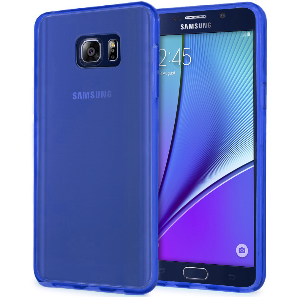 Flexi Gel Case for Samsung Galaxy Note 5 (Smoke Blue)