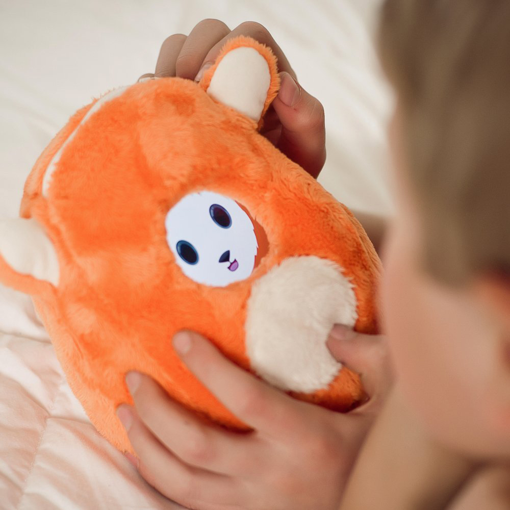 Ubooly Interactive Learning Plush Toy for Phones (Orange)