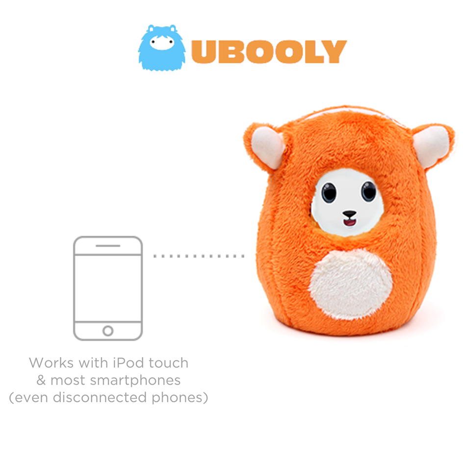 Ubooly Interactive Learning Plush Toy for Phones (Pink)