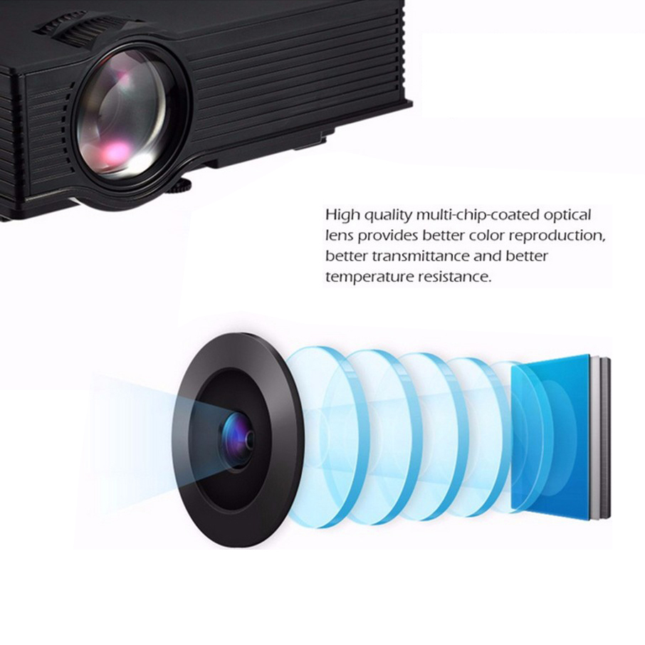 UC46 Wireless WIFI HDMI DLNA LED Digital Video Projector