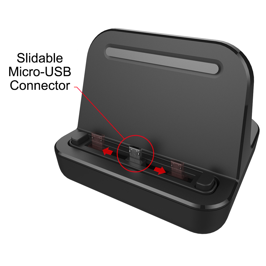 (12W) Micro USB Charging Dock Desktop Stand for Phone / Tablet