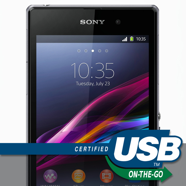 Micro-USB OTG Adapter Cable for Sony Xperia Z1 Compact