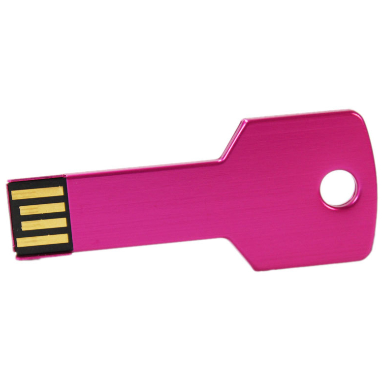 8GB Metal Key USB Memory Stick / Thumb Drive (Pink)