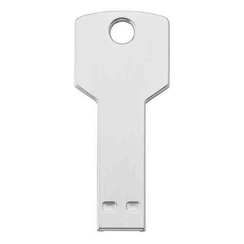 8GB Metal Key USB Memory Stick / Thumb Drive (Silver)